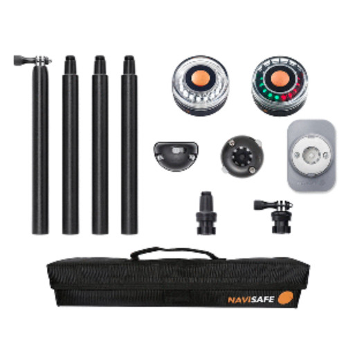 15" Black Inflatable Boat Light Mount Pack Complete Kit | Christmas Central