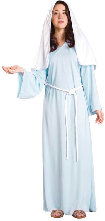 Blue & White Mary Women Adult Halloween Costume - One Size | Christmas ...