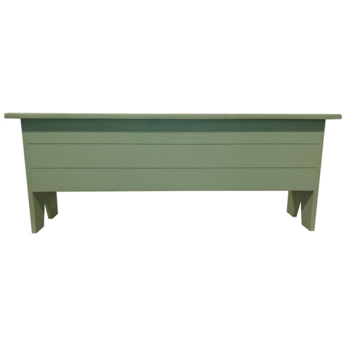 48" Distressed Green Unique Rectangular Comfortable Storage Bench ...
