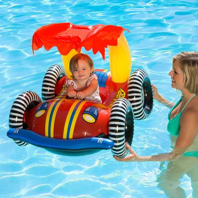 43-Inch Red & Yellow Baby Buggy Baby Rider With a Canopy | Christmas ...