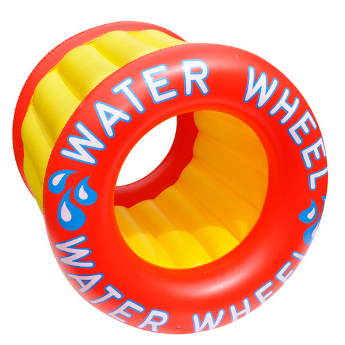 Inflatable Yellow Water Wheel Swimming Pool Float - 40" | Christmas Central