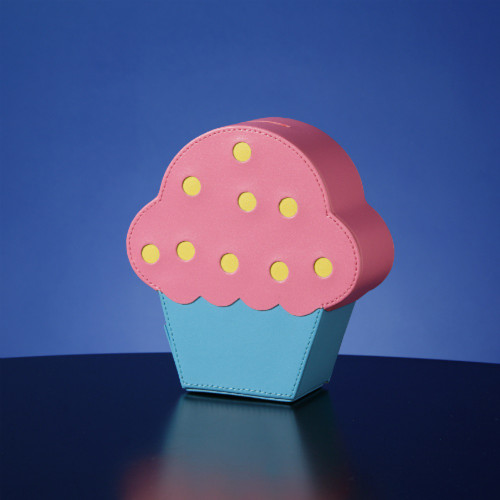 5.75" Faux Leather Coin Activated Children's Cupcake Bank | Christmas ...