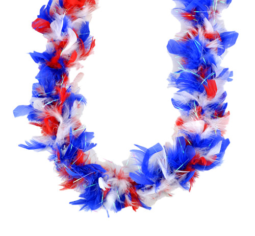 Pack of 3 Patriotic Chandelle Mini Boas - 2 Yards | Christmas Central