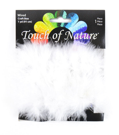 Set of 3 White Decorative Fluffy Craft Boa - 1 Yard | Christmas Central