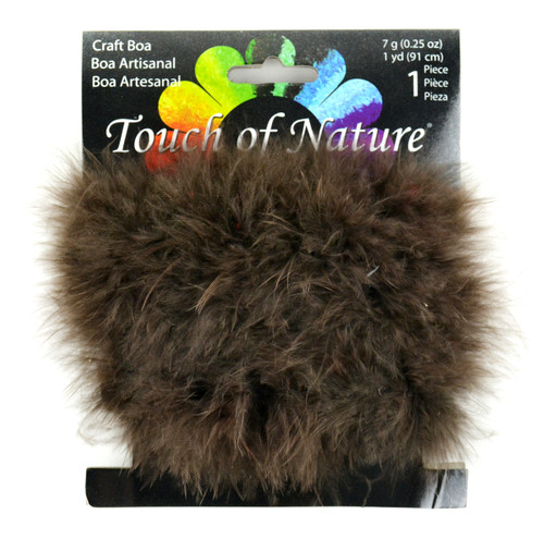 Pack of 3 Brown Fluffy Craft Boa 1 Yard | Christmas Central