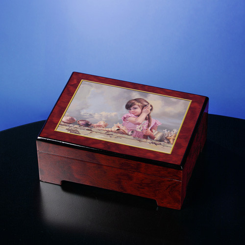 8.75" Decorative "Sound of the Ocean" Music Box Jewelry Holder ...