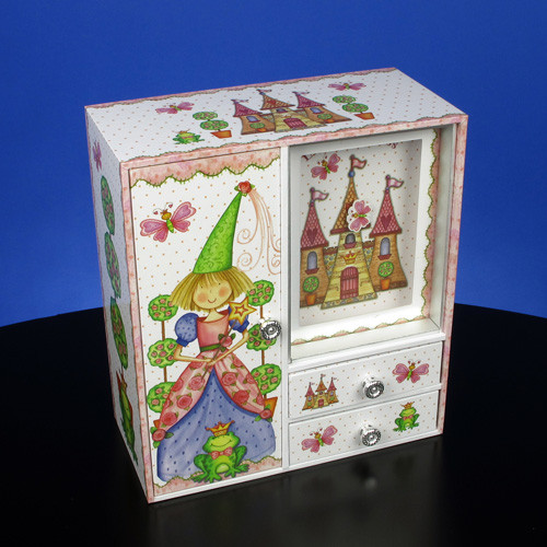 8" Animated Musical "Beautiful Dreamer" Princess Castle Jewelry Box ...
