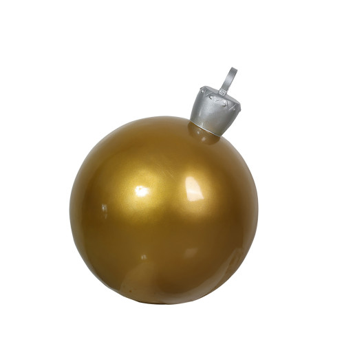 Commercial Christmas Ball Ornament Outdoor Decoration - 26" - Gold ...