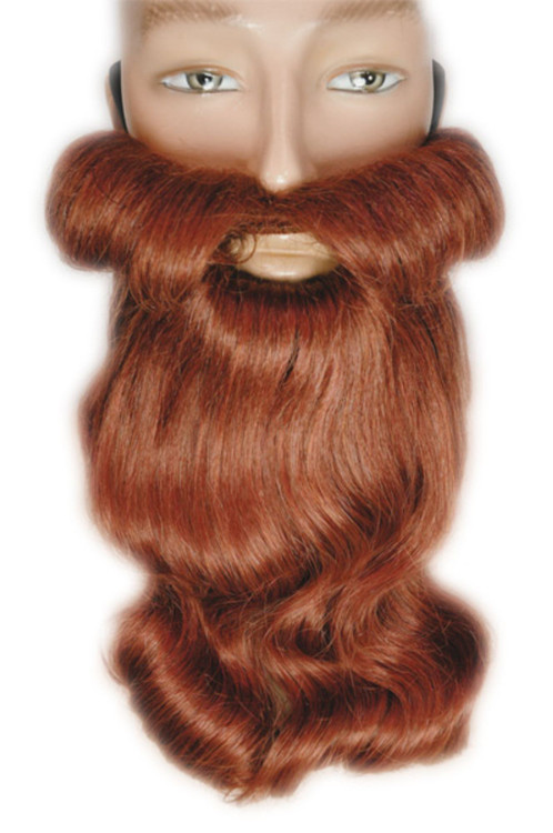 18" White Wavy Hair Men Adult Halloween Beard Costume Accessory ...