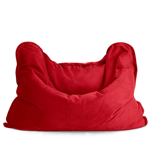 Extra Large Rectangular Velvet Bean Bag Cover - 71" x 55" - Red ...