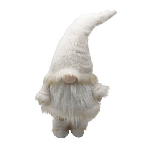 Plush Christmas Gnome Tabletop Figurine - 30" - White | Christmas Central