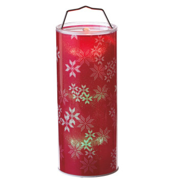 LED Lighted Snowflake Color Changing Hanging Christmas Lantern - 12 ...