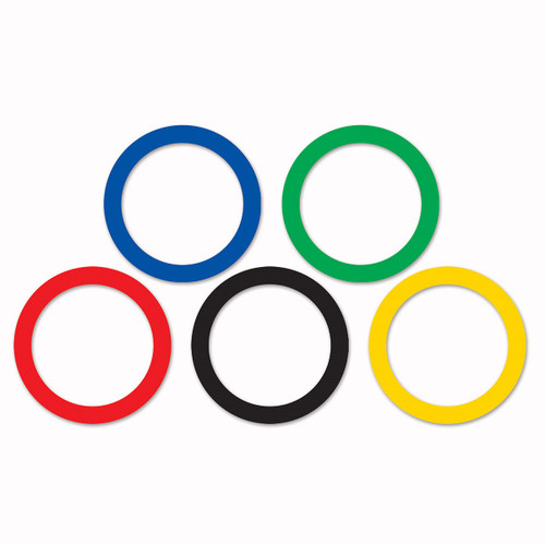 Club Pack of 180 Blue & Black Olympic Rings Party Decorations 12 ...