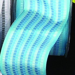 Blue Mixed Block Print Wired Craft Ribbon 1.5" x 54 Yards | Christmas ...