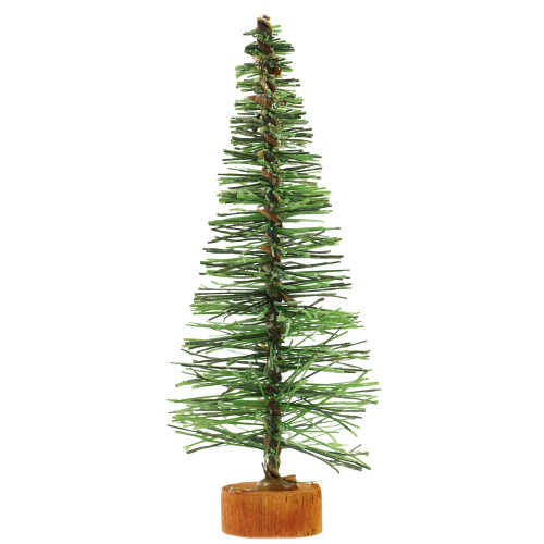 5" Green Bottle Brush Artificial Mini Pine Christmas Tree - Unlit ...