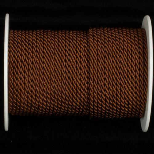 Chocolate Brown Braided Cording Craft Ribbon 0.2" x 55 Yards ...