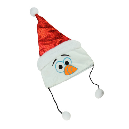 Red & White Frozen Olaf Santa Claus Unisex Child Christmas Hat Costume ...