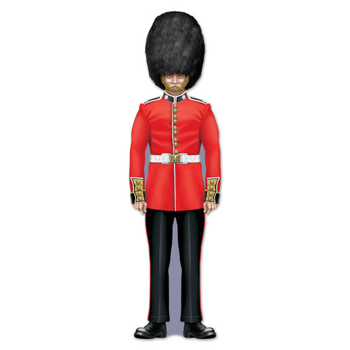 Club Pack of 24 Red & Black Royal Guard Cutout Party Decors 35.5 ...