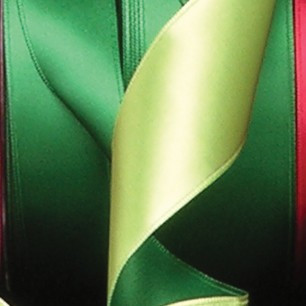 Green Double Faced French Wired Craft Ribbon 1" x 54 Yards | Christmas ...