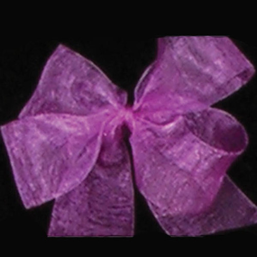Bright Purple Solid Organdy Craft Ribbon 4" x 55 Yards | Christmas Central