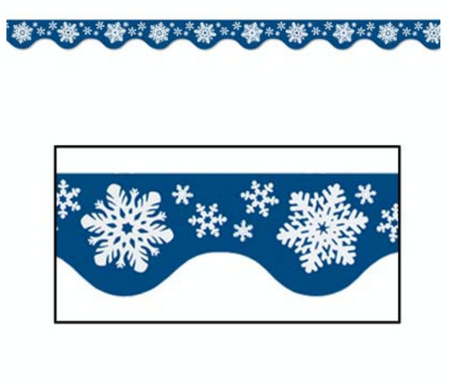 Pack of 144 Colorful Winter Snowflake Bulletin Board Border Trim Signs ...