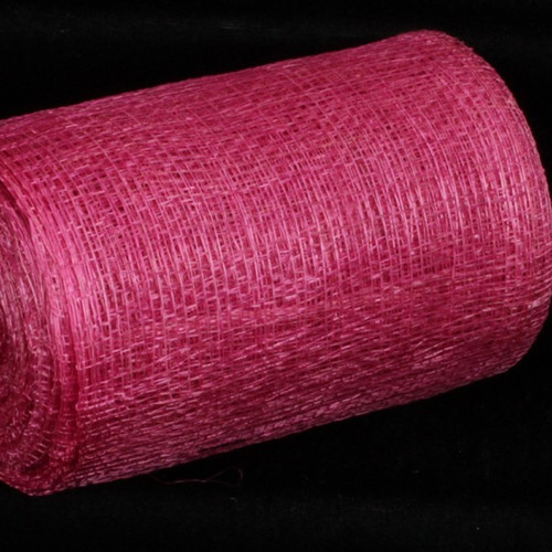 Fuchsia Pink Sinamay Abaca Fiber Craft Ribbon 5" x 32 Yards | Christmas ...