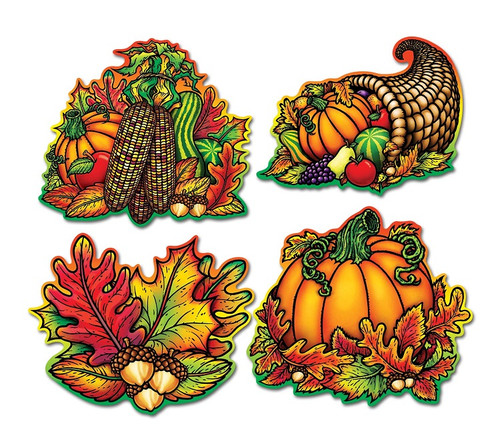 Autumn Fall Splendor Cutout Decorations 15.75" - Set of 12 | Christmas ...