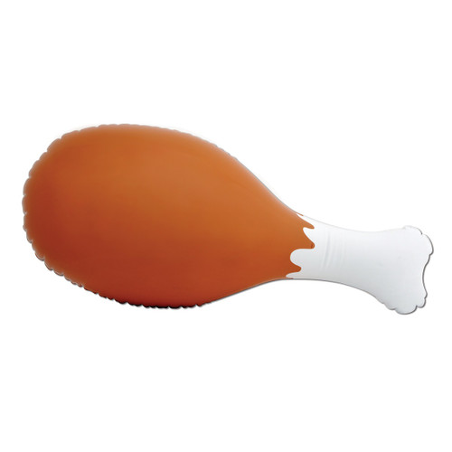 Club Pack of 12 Brown & White Inflatable Turkey Leg Party Decorations ...