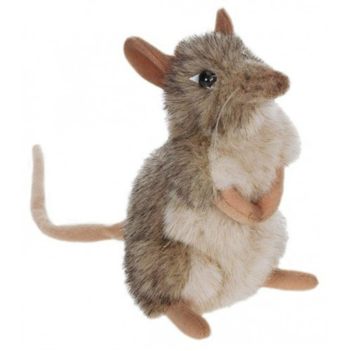 Set of 4 Gray & Beige Handcrafted Mouse Stuffed Animals 5.5 ...