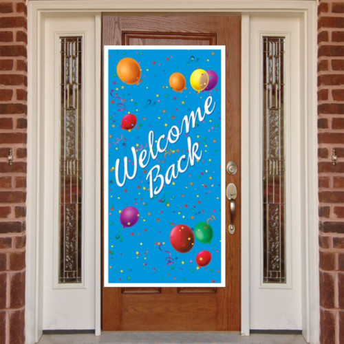 Club Pack of 12 Blue & White Back to School Welcome Back Door Cover ...
