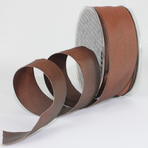 Chocolate Brown Solid Wired Craft Ribbon 1.5" x 27 Yards | Christmas ...