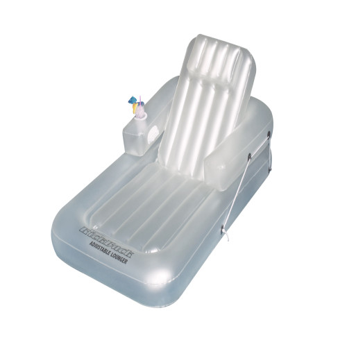 Inflatable Water Sports Kickback Adjustable Lounger Raft - 74" - Light ...