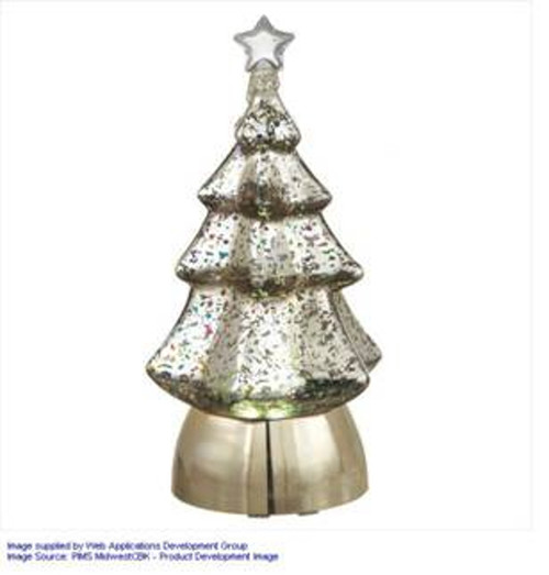 8.5" Pre-Lit Silver Christmas Tree Tabletop Decor | Christmas Central