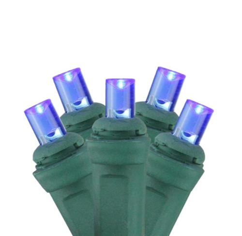 4' x 6' Blue LED Wide Angle Christmas Net Lights - Green Wire ...