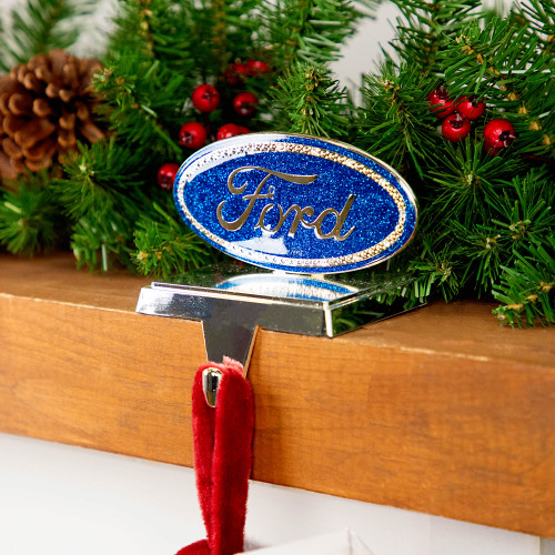 5" Blue & Silver Officially Licensed Iconic Ford Logo Christmas ...