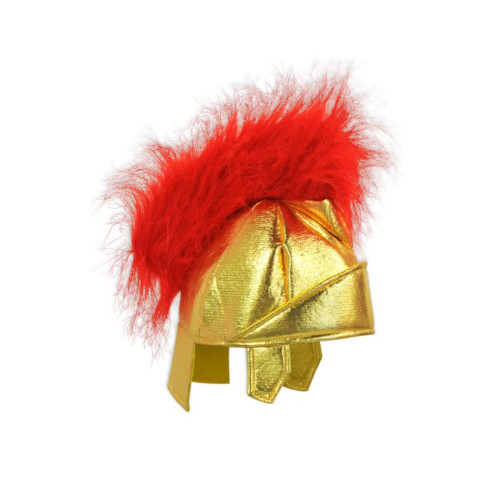 Pack of 6 Italian Holiday Red & Gold Roman Helmet Costume 22 ...