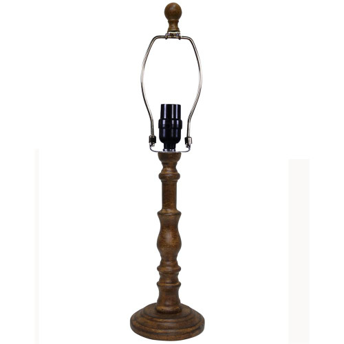 Set of 2 Gingerbread Brown Glossy Finished Decorative Table Lamp base ...