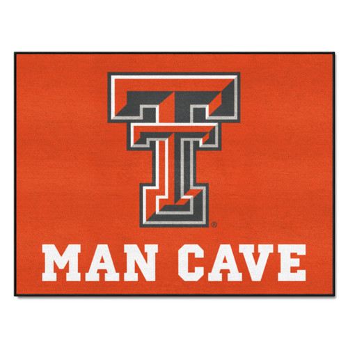 2.8' x 3.5' Scarlet Red NCAA Texas Tech University Red Raiders Man Cave ...
