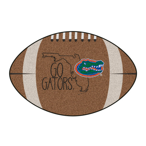 NCAA University of Florida Gators Football-Shaped Area Rug | Christmas ...