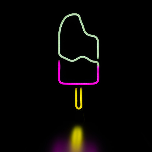 LED Ice Pop Neon Lighted Wall Art - Pink & White - 17.75" | Christmas ...