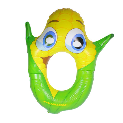 Inflatable Yellow & Green Corn On the Cob Swimming Pool Float, 44-Inch ...