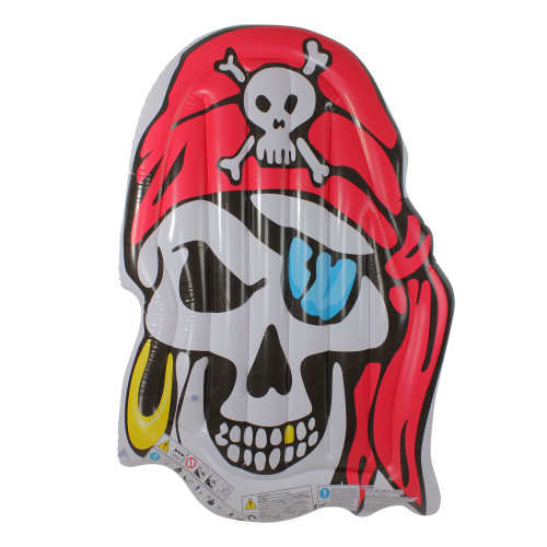 59" Inflatable Pirate Skull Jumbo Pool Float | Christmas Central