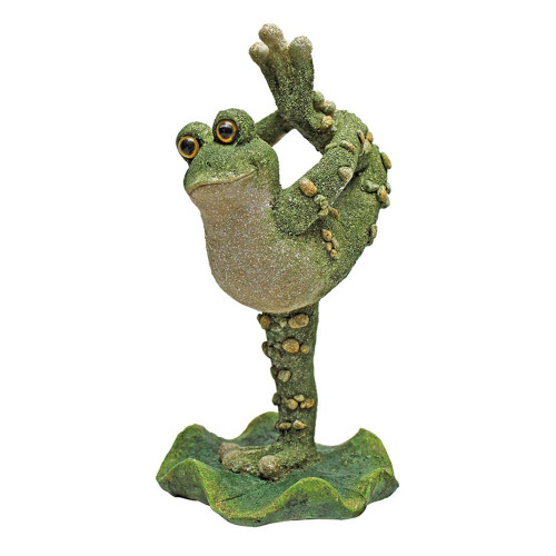 Boogie Down, The Dancing Frog Leg Up Outdoor Garden Statue - 9.5 ...