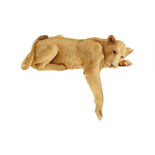 29” Resting Female Lion Outdoor Garden Statue | Christmas Central