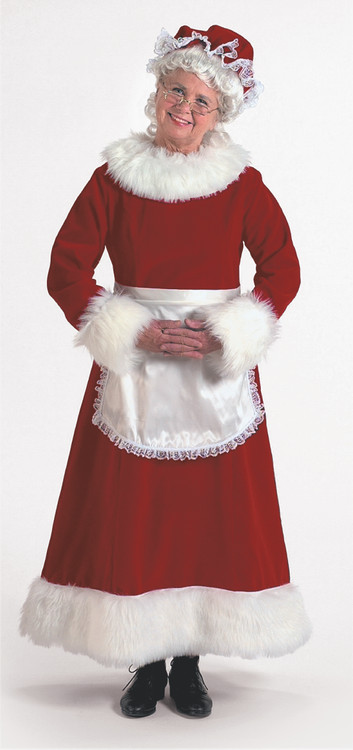 6-Piece Burgundy Velvet Mrs Claus Most Valuable Helper at the North ...