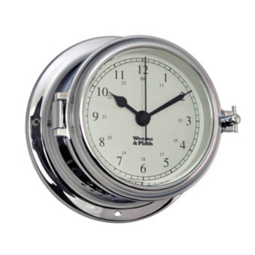 8" Silver & White Traditional Round Wall Clock | Christmas Central