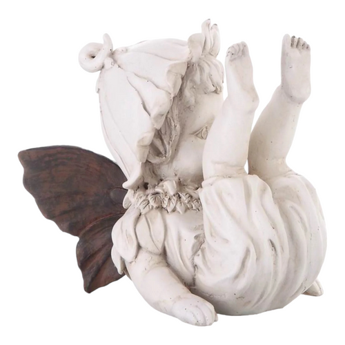 9.25" Baby Fairy Falling Down Outdoor Garden Statue | Christmas Central