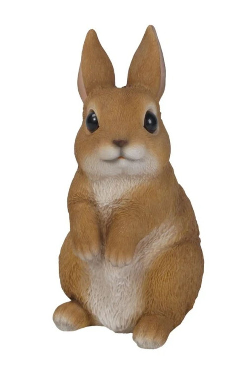 6.25" Tawny Brown & White Small Standing Rabbit Figurine | Christmas ...