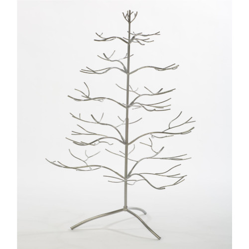 36" Silver Ornamental Artificial Tree with 3 Point Base - Unlit ...