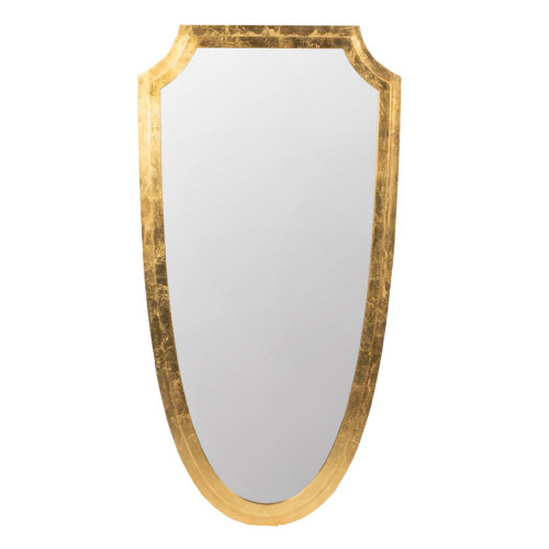 Ancient Shield Shaped Wall Mirror - 46" - Gold | Christmas Central